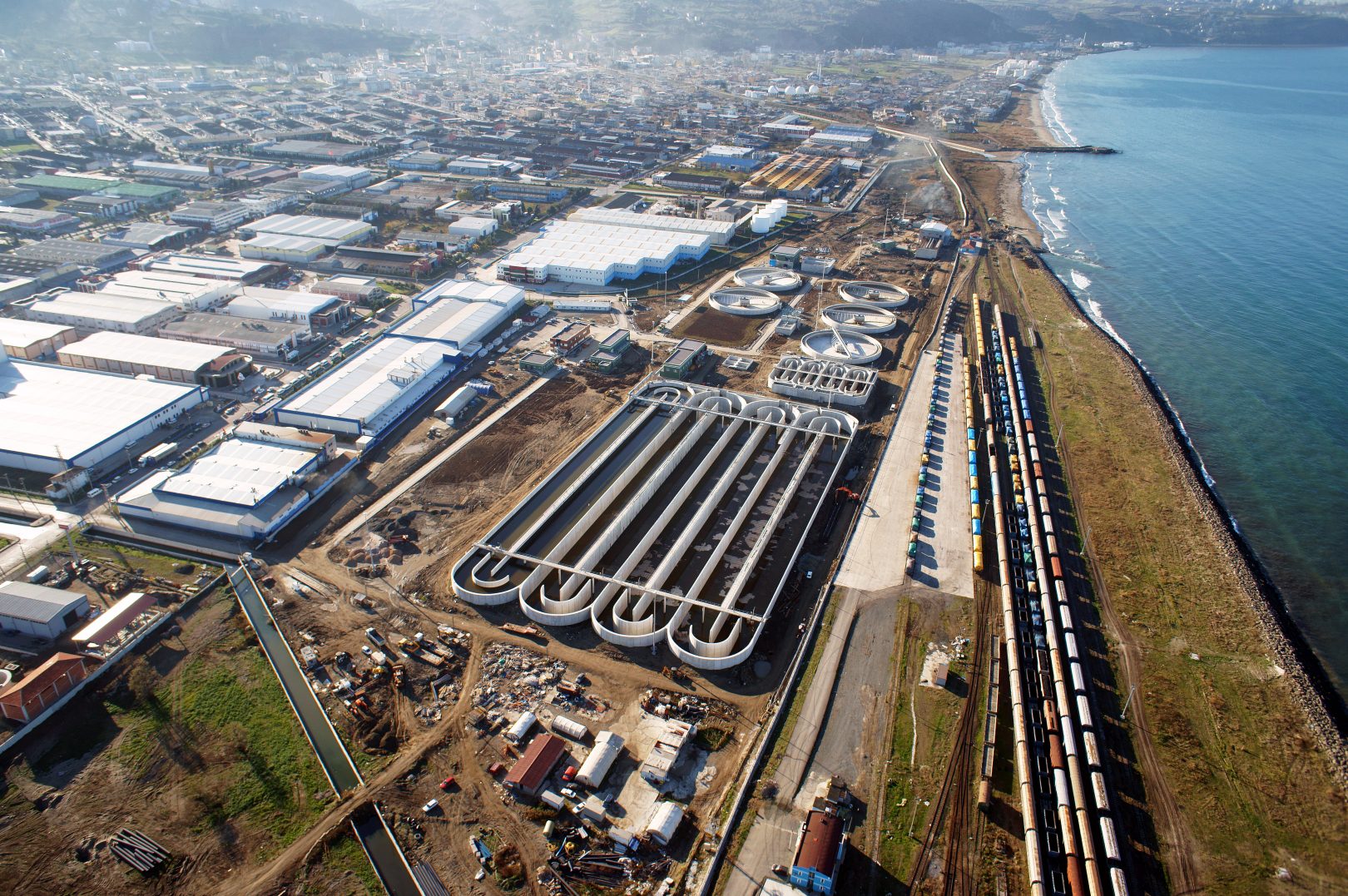 Eastern Samsun biological wastewater treatment plant and deep sea ...